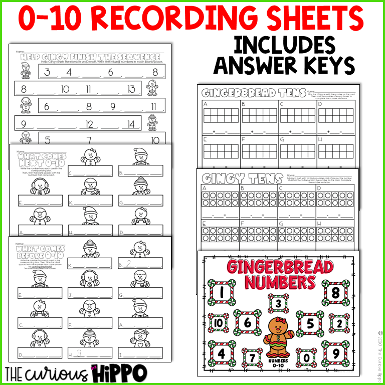 Gingerbread numbers 0-20 | Made By Teachers