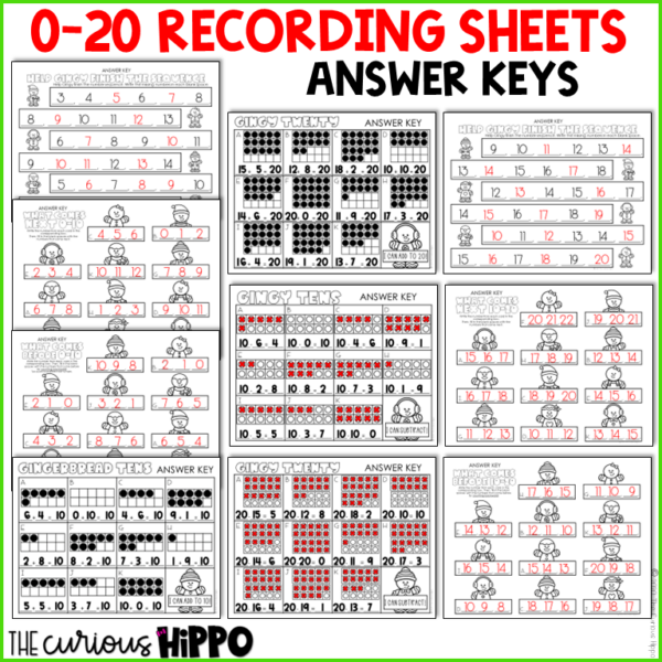 Gingerbread numbers 0-20 | Made By Teachers