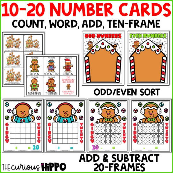 Gingerbread numbers 0-20 | Made By Teachers