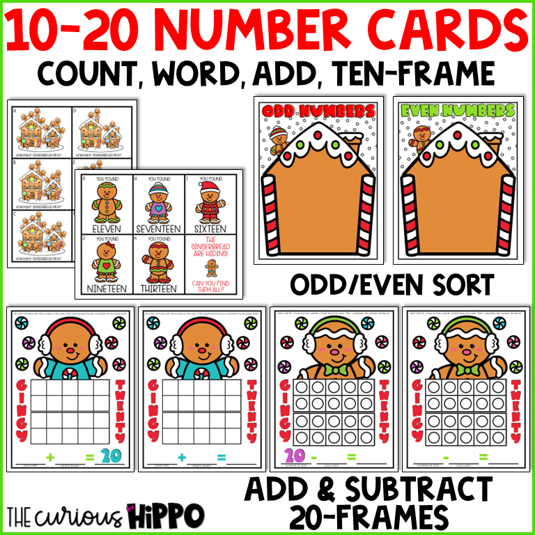 Gingerbread numbers 0-20 | Made By Teachers