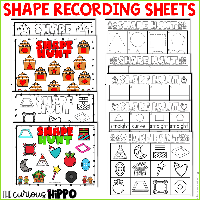 Gingerbread shapes kindergarten | Made By Teachers