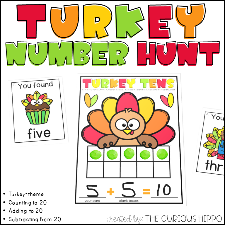 Turkey Hunt Activities for Kindergarten | Made By Teachers