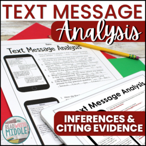Christmas Inferences & Citing Evidence Text Message Analysis - Made By ...