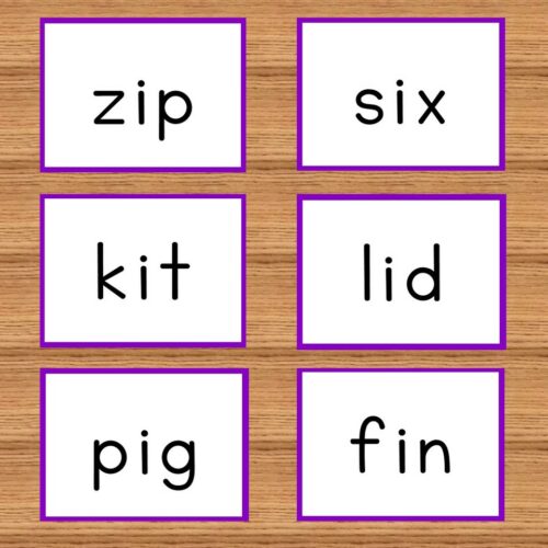 Short Vowel Flash Cards and Picture Cards - Short i | Made By Teachers