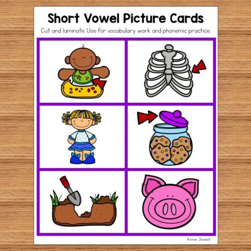 Short Vowel Flash Cards and Picture Cards - Short i - Made By Teachers