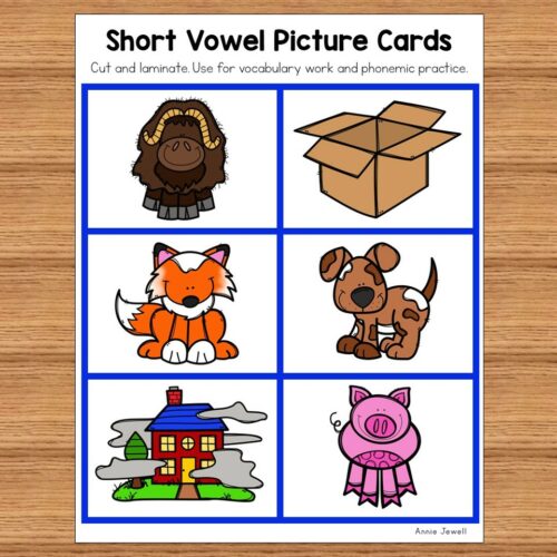 Short Vowel Flash Cards and Picture Cards - Short o | Made By Teachers