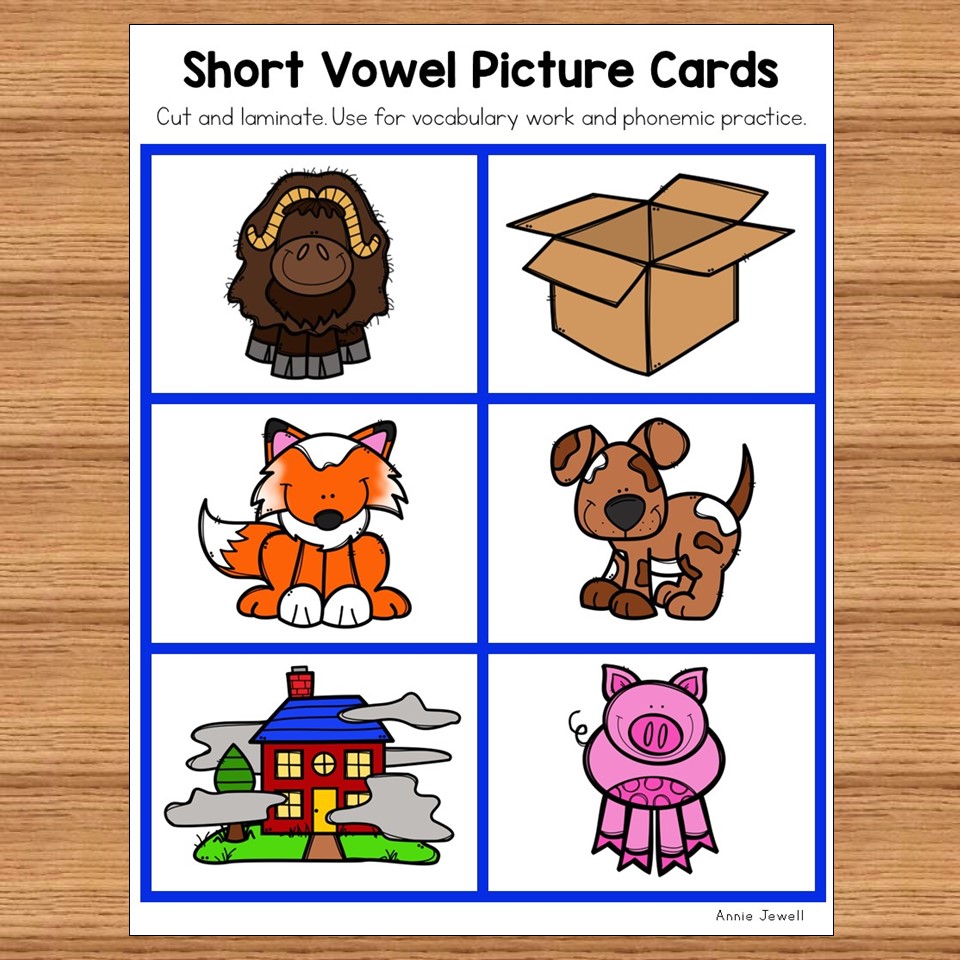 Short Vowel Flash Cards and Picture Cards - Short o | Made By Teachers