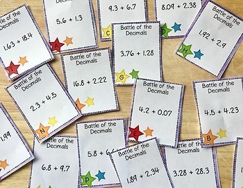 Adding Decimals and Subtracting Decimals Unit for Guided Math Workshop ...