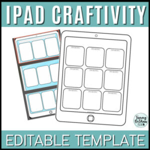 iPad Craftivity Template Printable & Digital for any concept | Made By ...