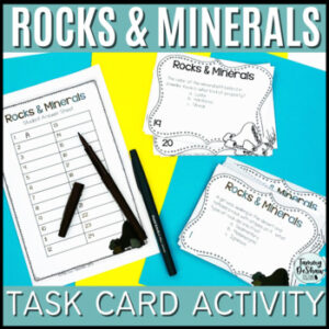Rocks and Minerals Type of Rocks and Rock Cycle Task Cards - Made By ...