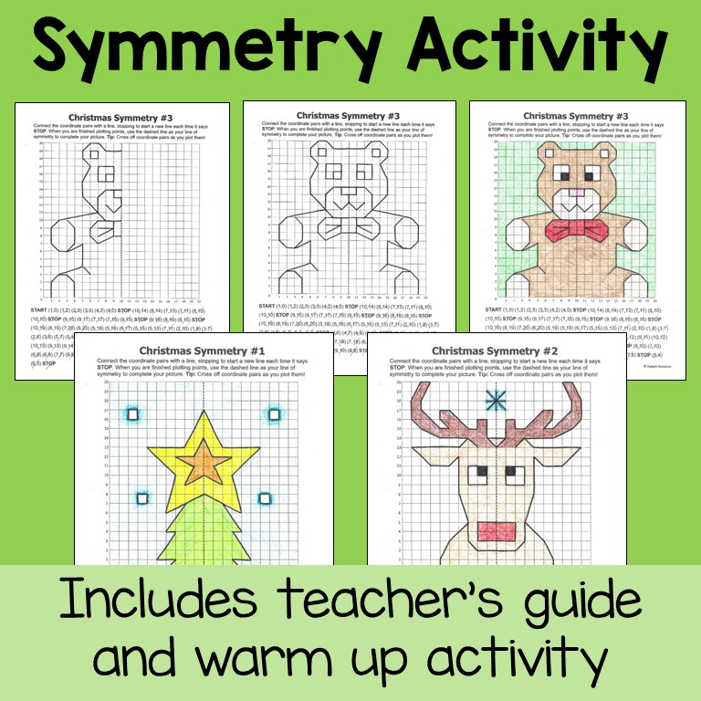 Christmas Mystery Graphing Picture Activities in Quadrant I BUNDLE ...