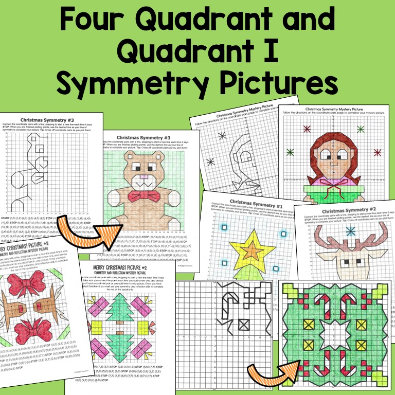 Christmas BIG BUNDLE of Coordinate Plane Mystery Graphing Picture ...