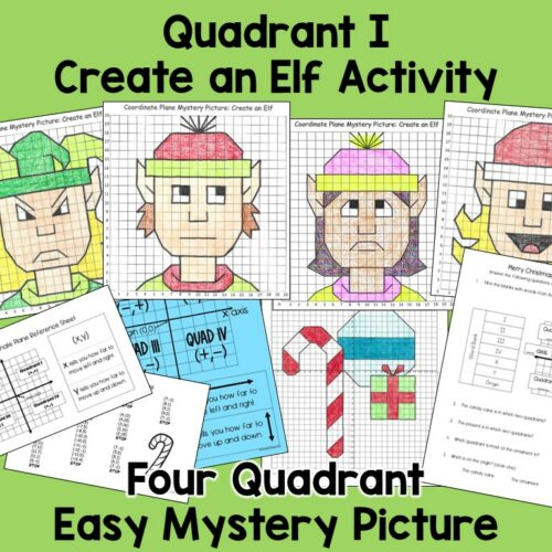 Christmas BIG BUNDLE of Coordinate Plane Mystery Graphing Picture ...