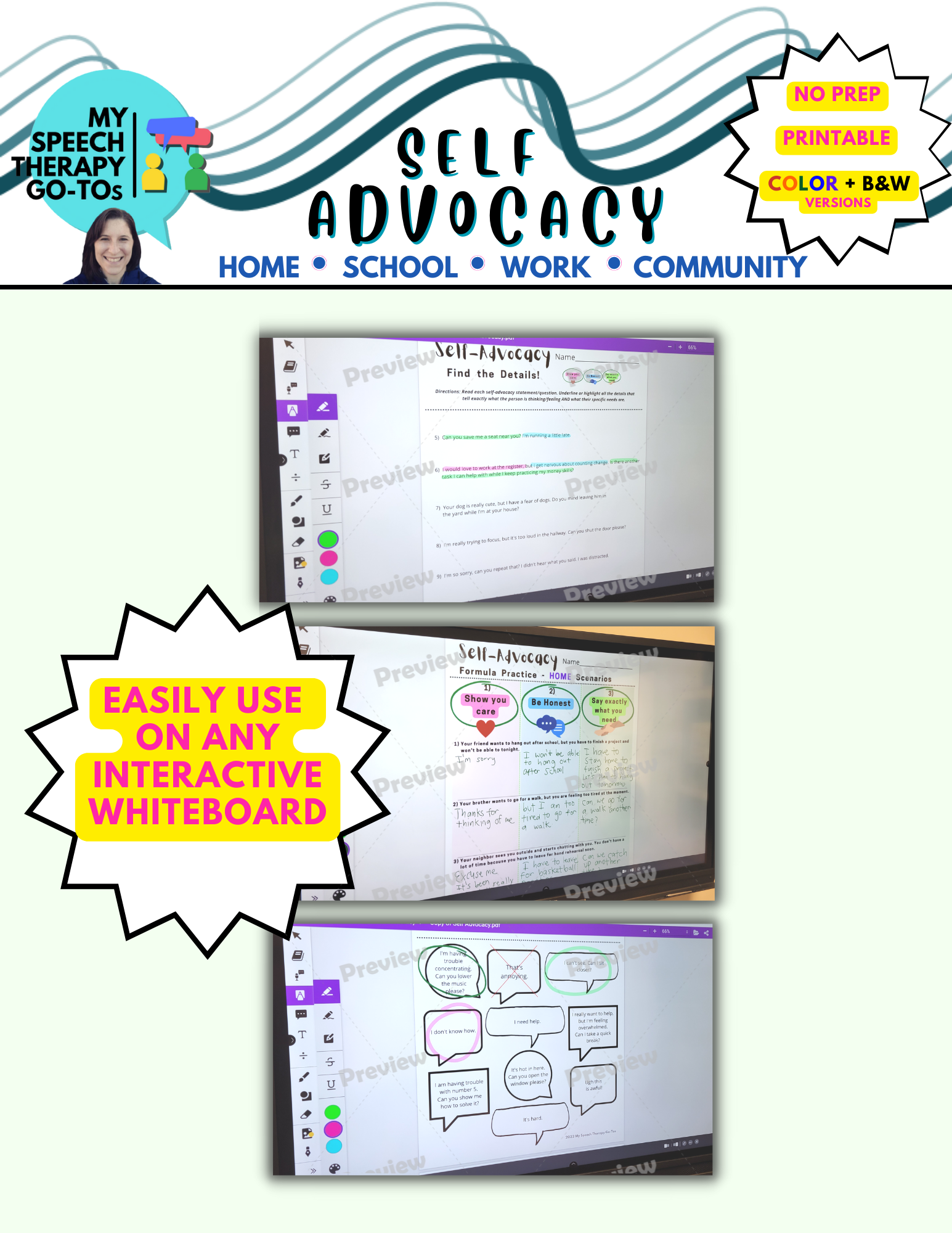 Self-Advocacy Skills + Life Skills Problem Solving Scenarios for Older ...