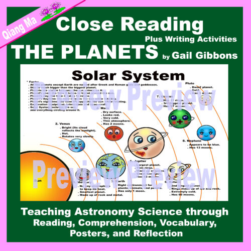 Close Reading: THE PLANETS by Gail Gibbons | Made By Teachers