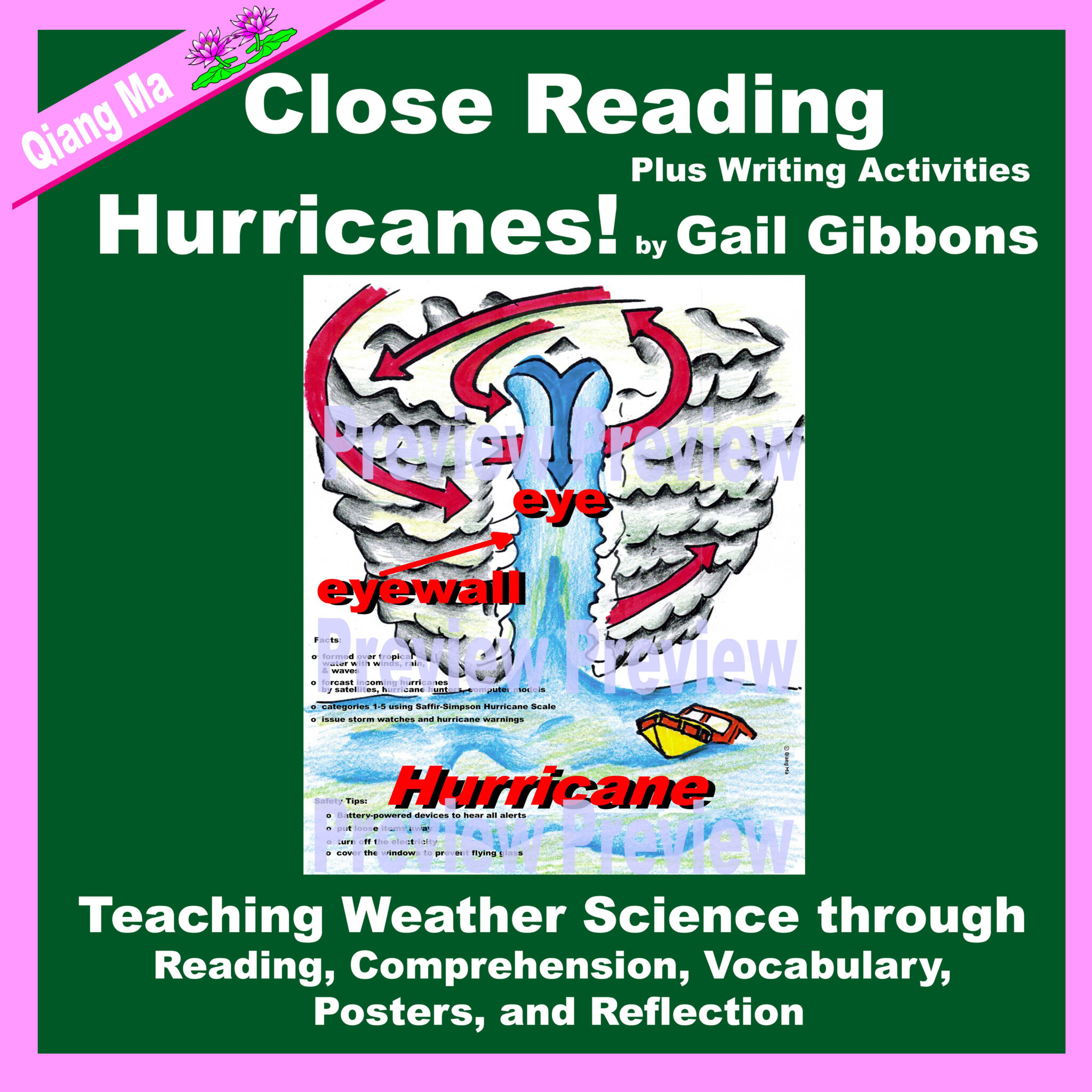 Close Reading: It's Hurricanes! by Gail Gibbons - Made By Teachers