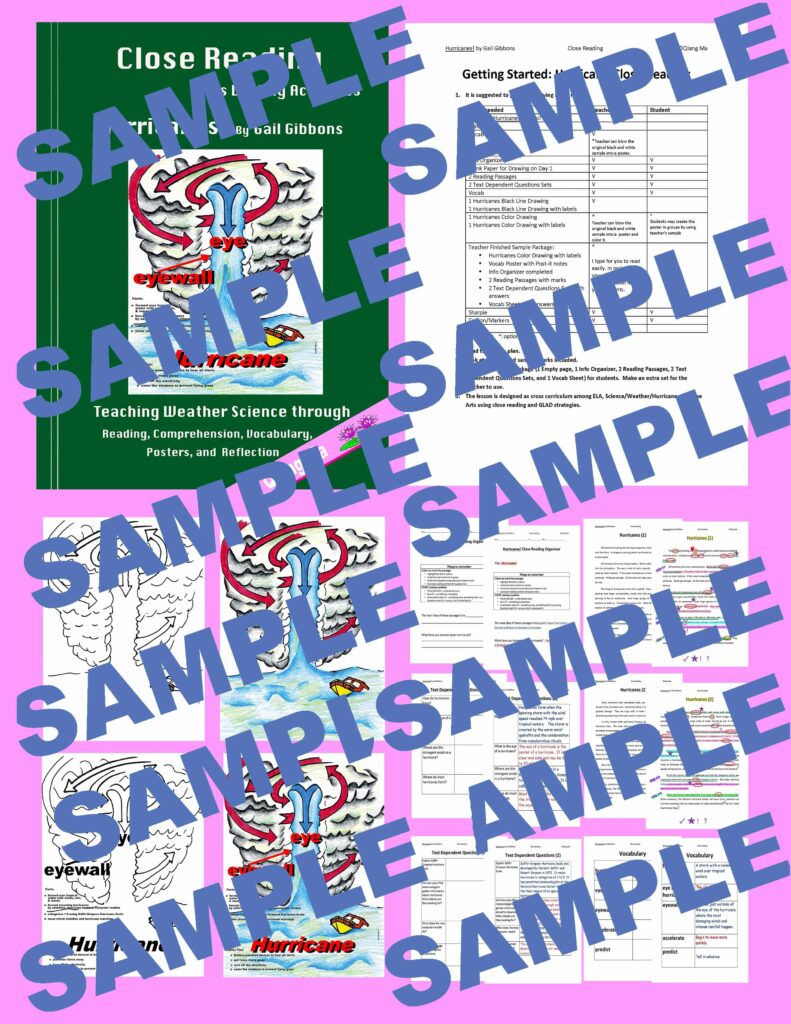 Close Reading: It's Hurricanes! by Gail Gibbons | Made By Teachers