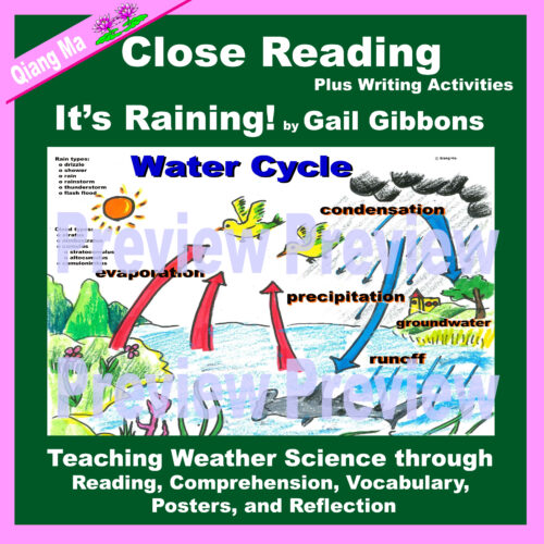 Close Reading: It' Raining! by Gail Gibbons | Made By Teachers