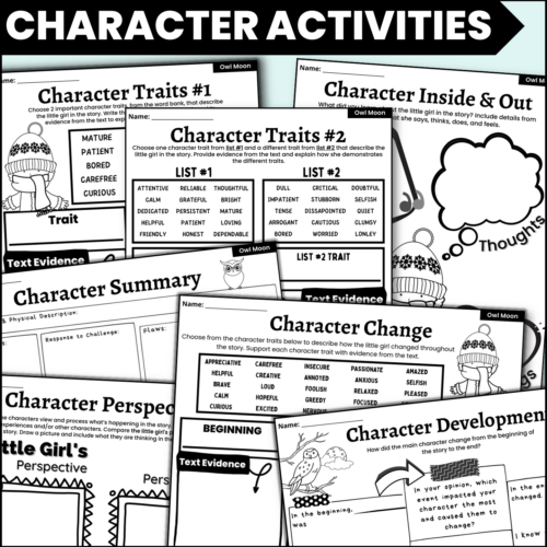 Owl Moon Read Aloud Book Companion and Activities for WinterOwl Moon ...