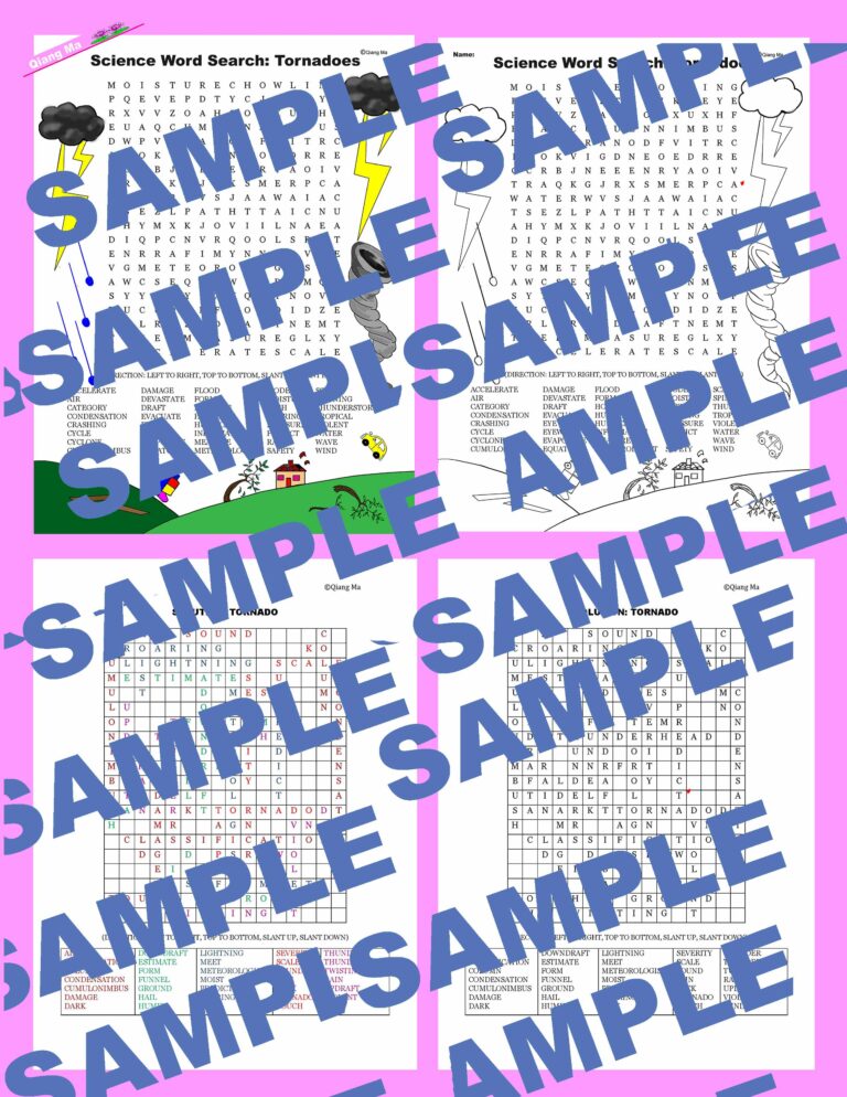 Science Word Search: Weather Unit 7 in 1 Bundle | Made By Teachers