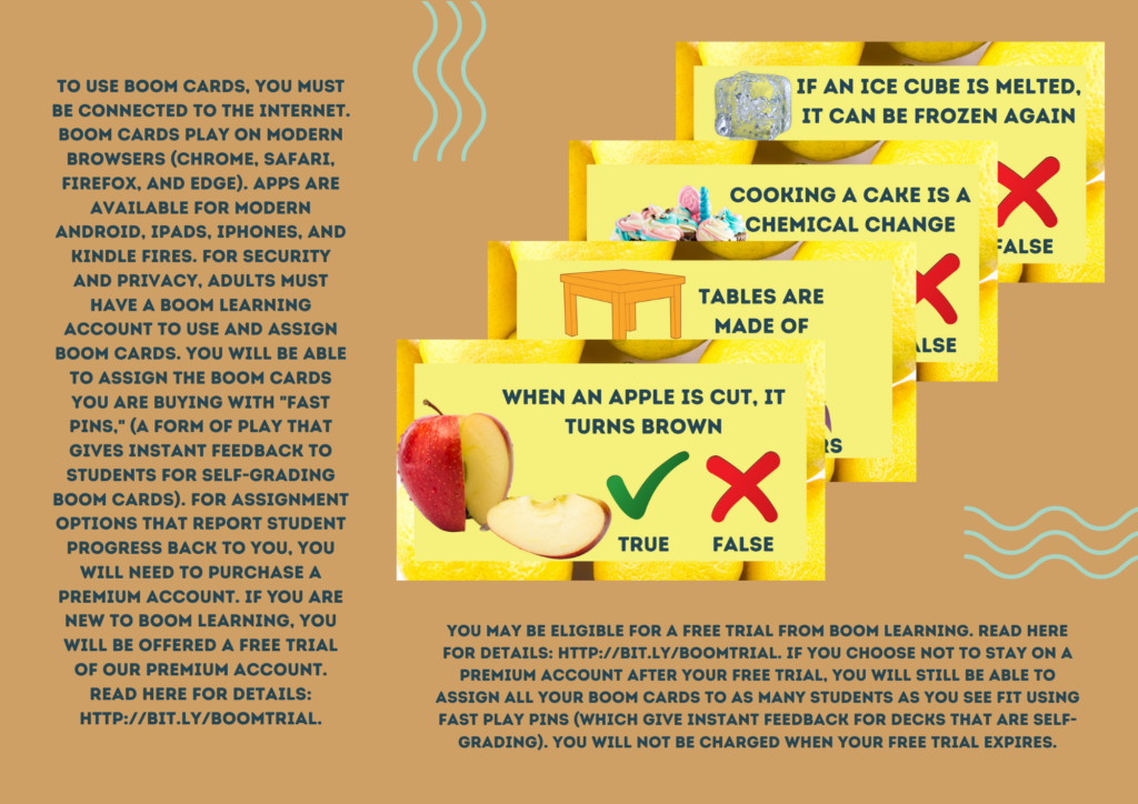 Kitchen Chemistry Science Digital Boom Card Deck | Made By Teachers