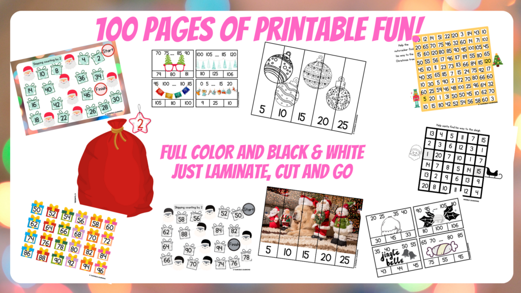 Christmas Theme Skip Counting Math Centers | Made By Teachers