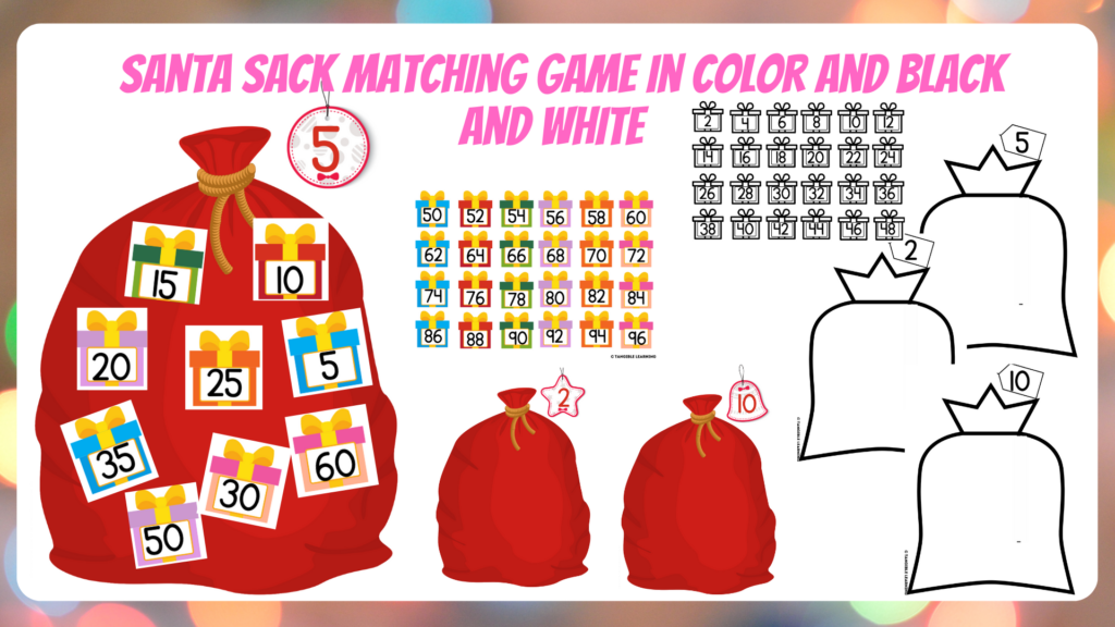 Christmas Theme Skip Counting Math Centers & Digital Decks Bundle ...