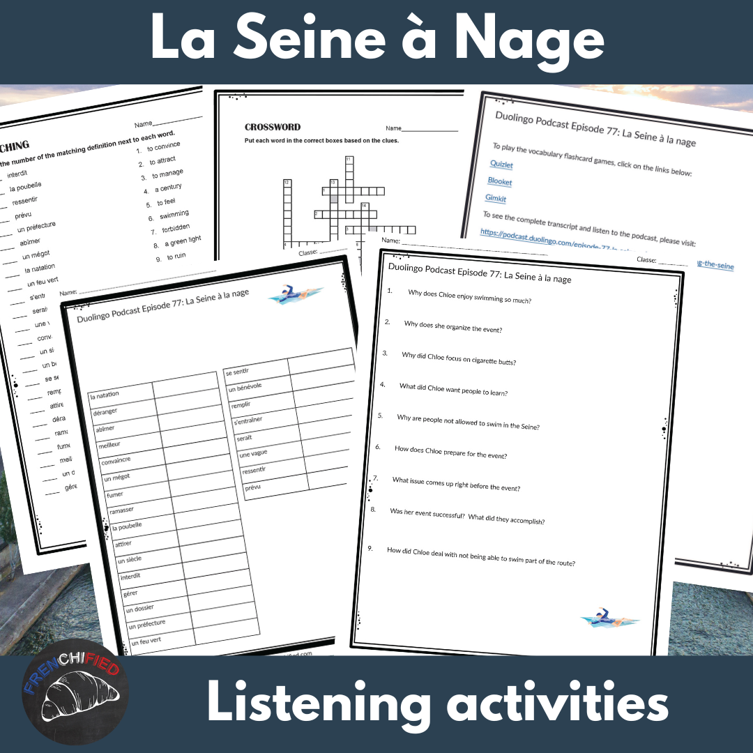 French Duolingo Podcast Episode 77: La Seine à nage | Made By Teachers