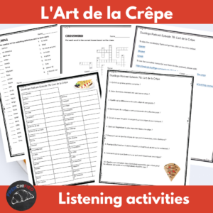 Activities to accompany French Duolingo Podcast Episode 78: L'art de la ...