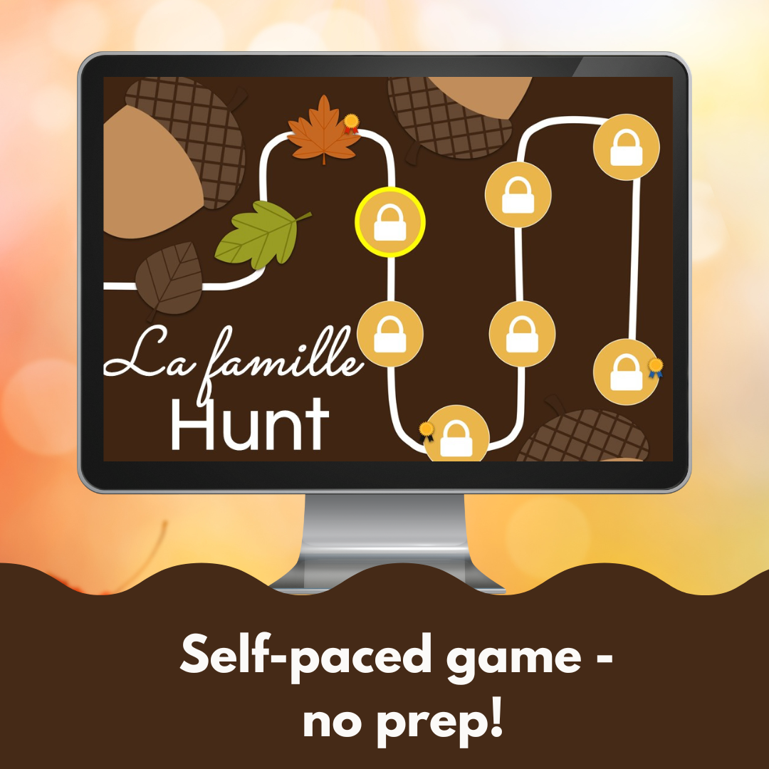 French Family vocabulary digital game | Made By Teachers