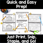 Christmas Nativity Story Religious Cut and Paste Emergent Reader | Made ...