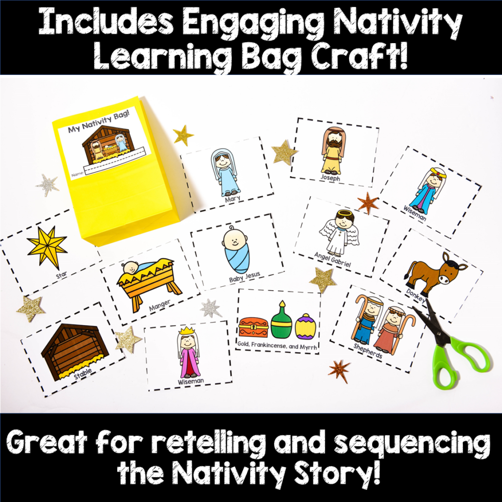 Nativity Story Emergent Reader Booklet and Religious Nativity Craft ...