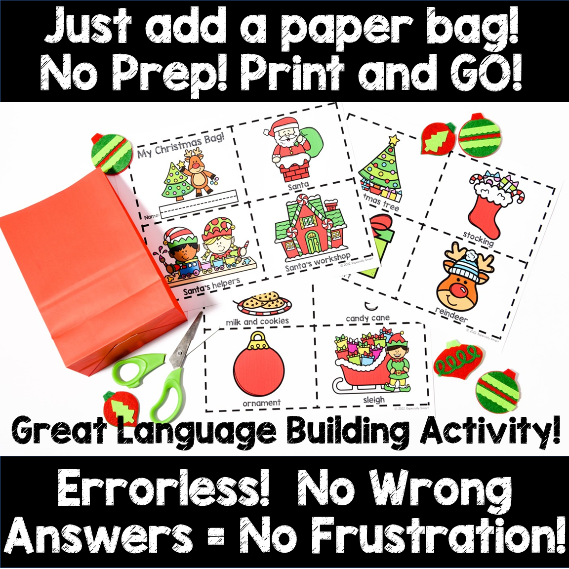 Christmas Learning Bag Easy Craft Activity | Made By Teachers