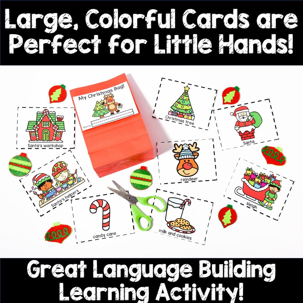 Christmas Learning Bag Easy Craft Activity | Made By Teachers