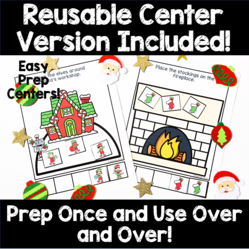 Errorless Christmas Cut and Paste Worksheets and Centers | Made By Teachers