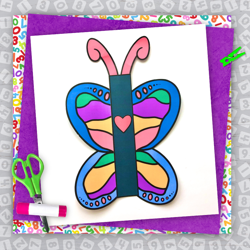 Number Craft | One | Butterfly | Spring | Made By Teachers