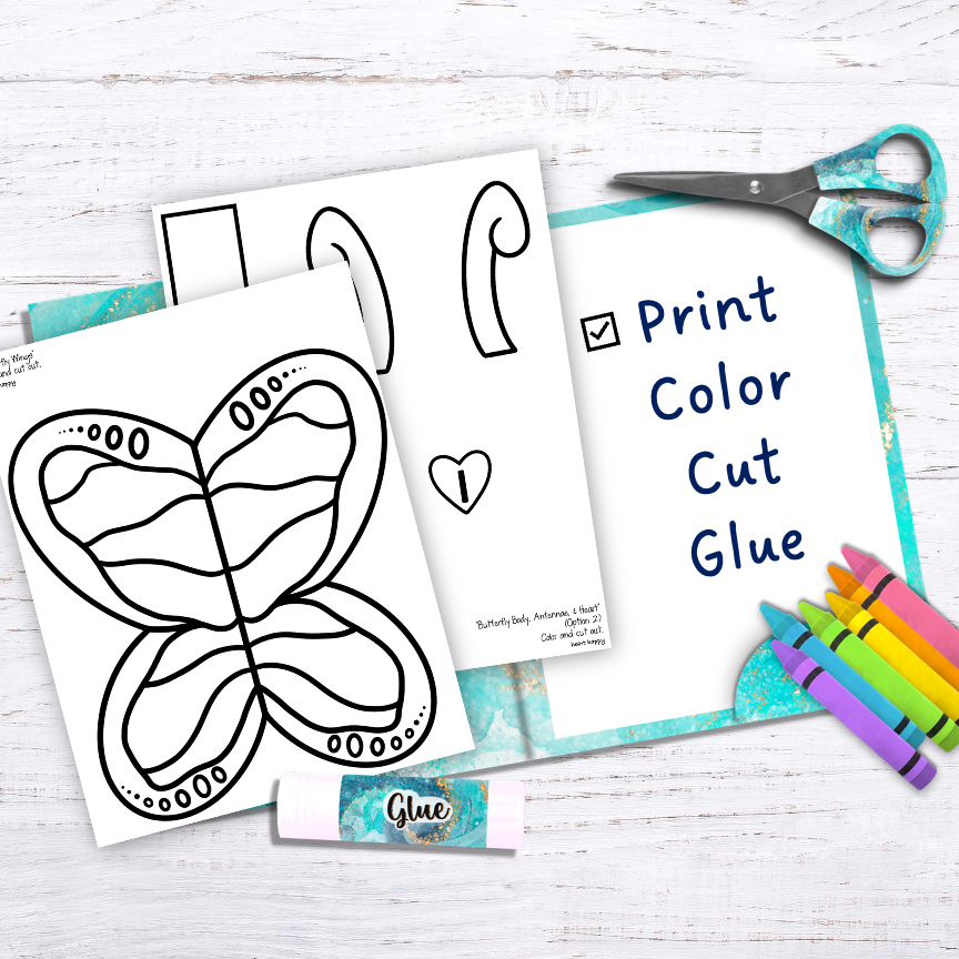 Number Craft | One | Butterfly | Spring | Made By Teachers