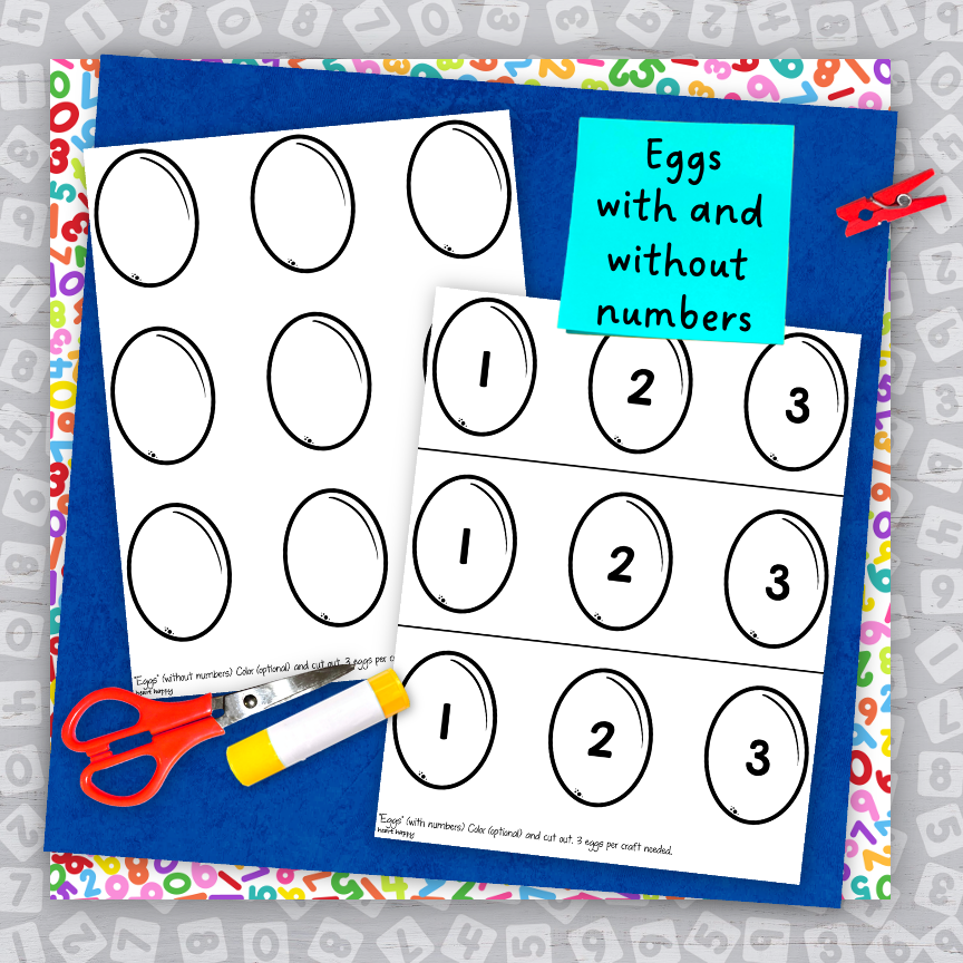 Number Craft | Three | Bird | Spring | Made By Teachers