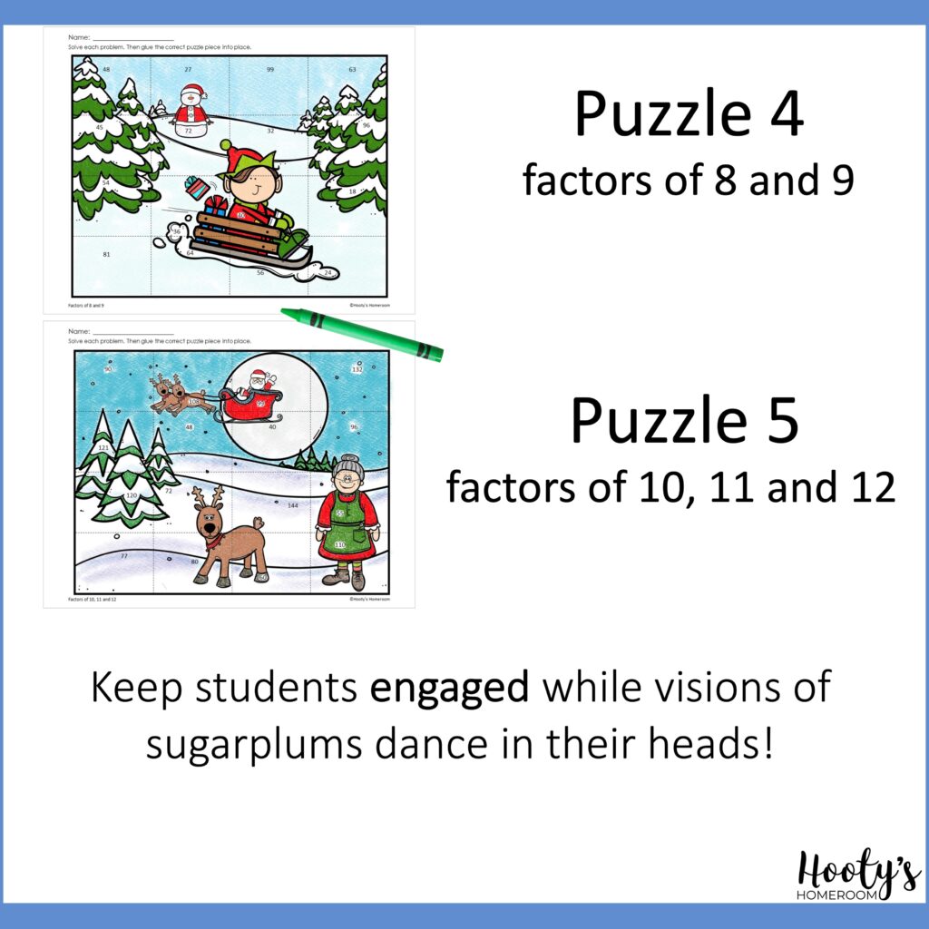 Christmas Multiplication Puzzles - Made By Teachers