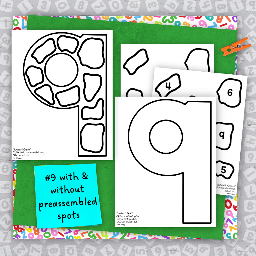 Number Craft | Nine | Giraffe | Made By Teachers