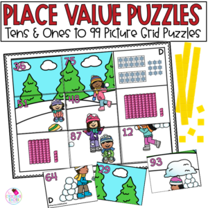 Winter Place Value - Tens and Ones - Math Centers - Made By Teachers