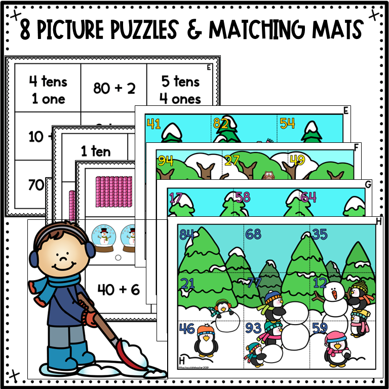 Winter Place Value - Tens and Ones - Math Centers | Made By Teachers