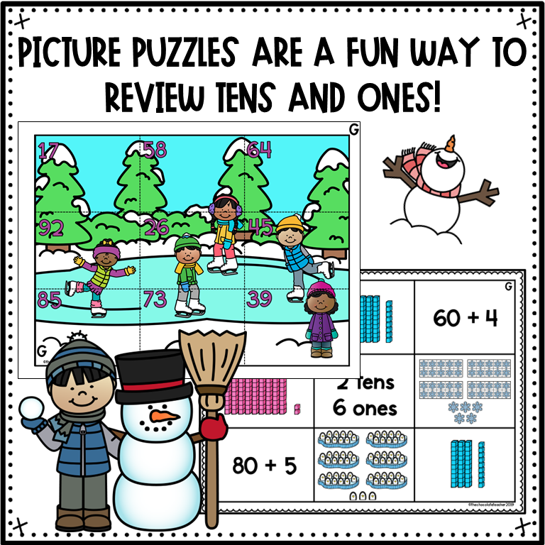 Winter Place Value - Tens and Ones - Math Centers | Made By Teachers