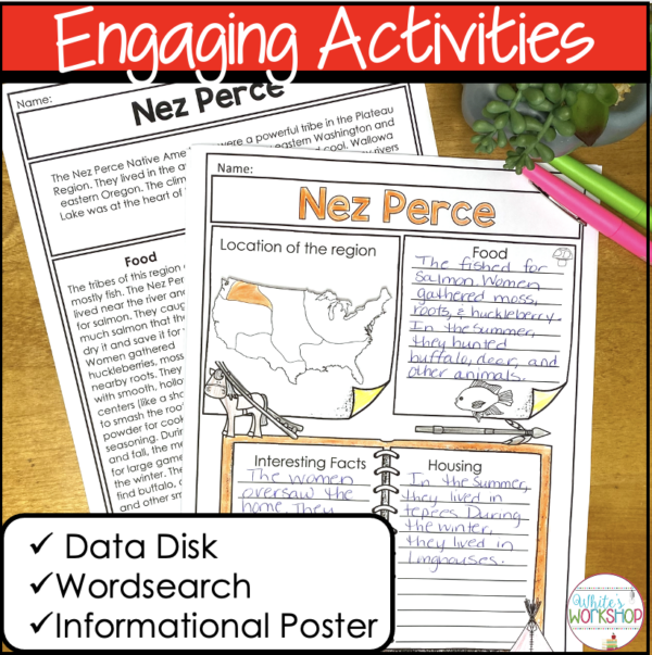 Nez Perce Native Americans Reading and Comprehension Activities | Made ...