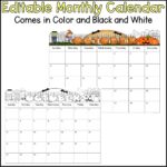 Editable Monthly Calendar - Made By Teachers