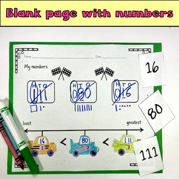Order numbers on an open number line | Made By Teachers