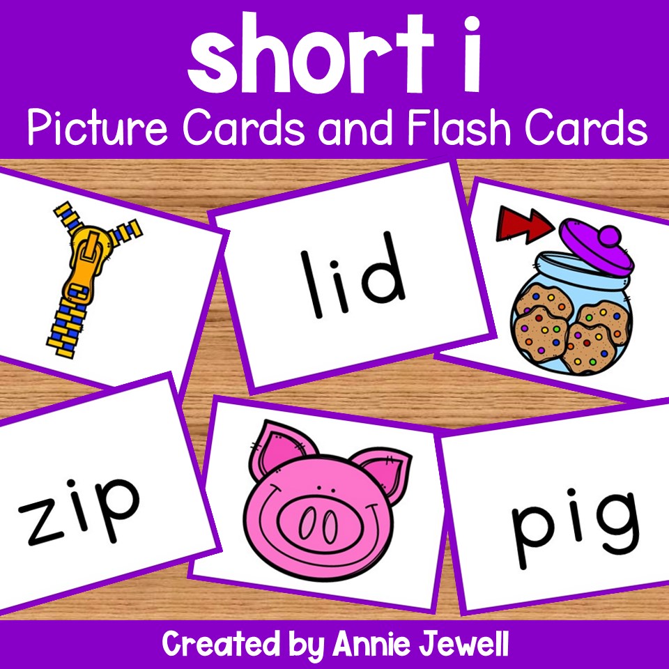 Short Vowels Picture Cards and Flash Cards BUNDLE | Made By Teachers