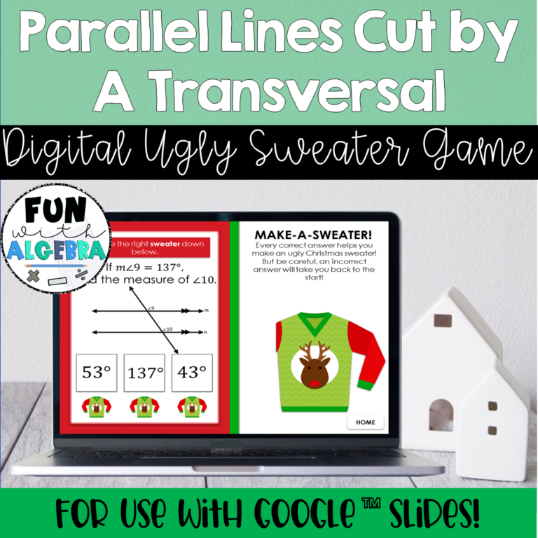 Writing Equations of Parallel & Perpendicular Lines {Winter Themed ...