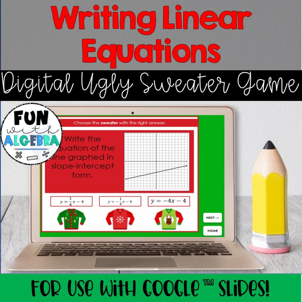 Writing Linear Equations Digital Game | Made By Teachers