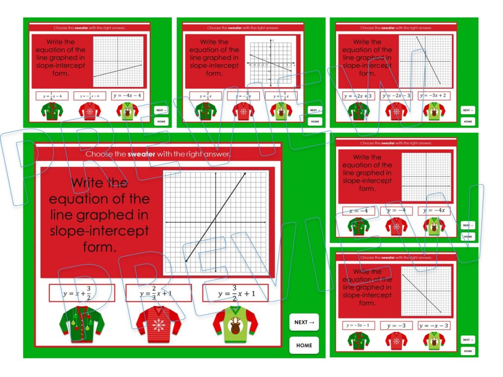 Writing Linear Equations Digital Game | Made By Teachers